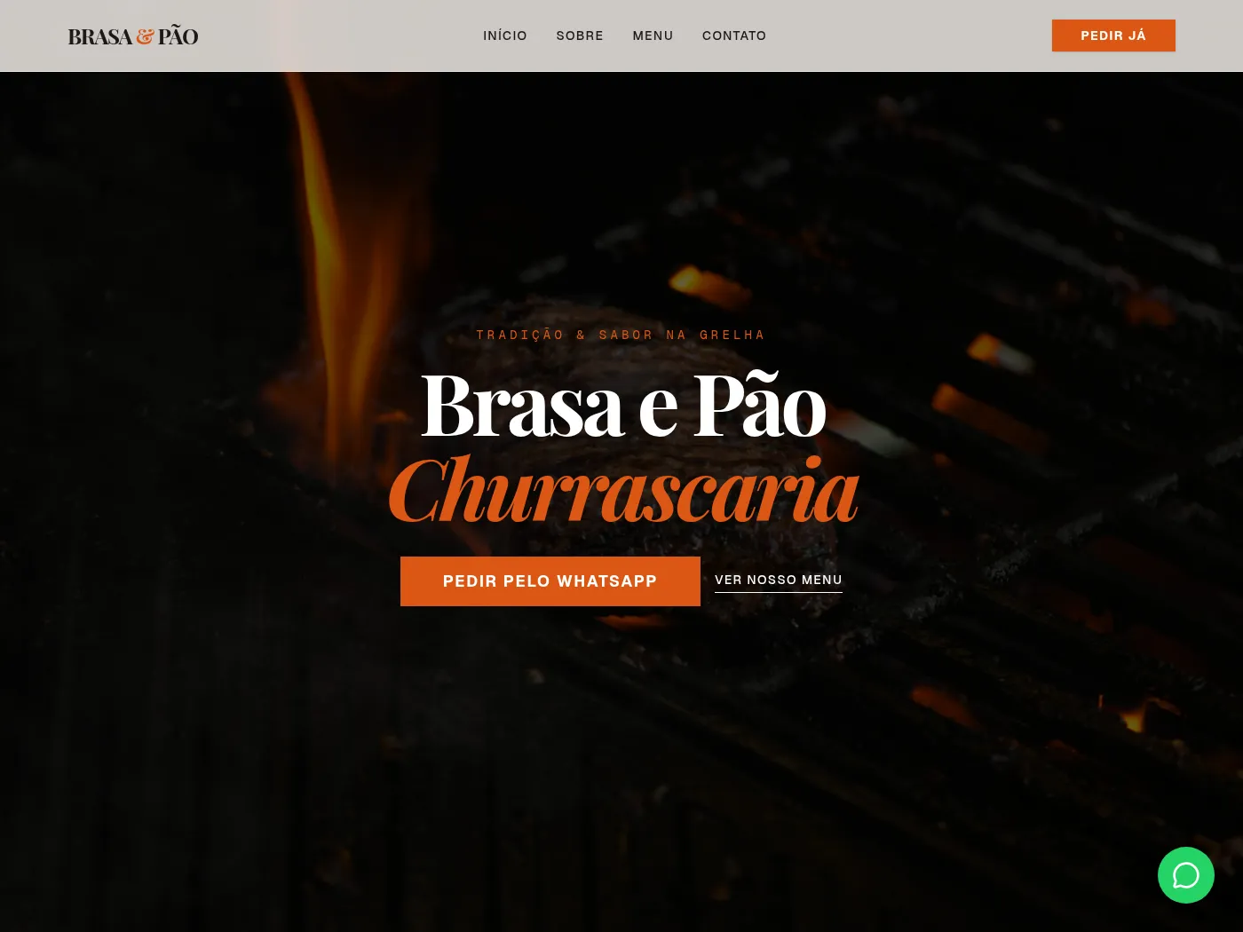 Brasa e Pão Website