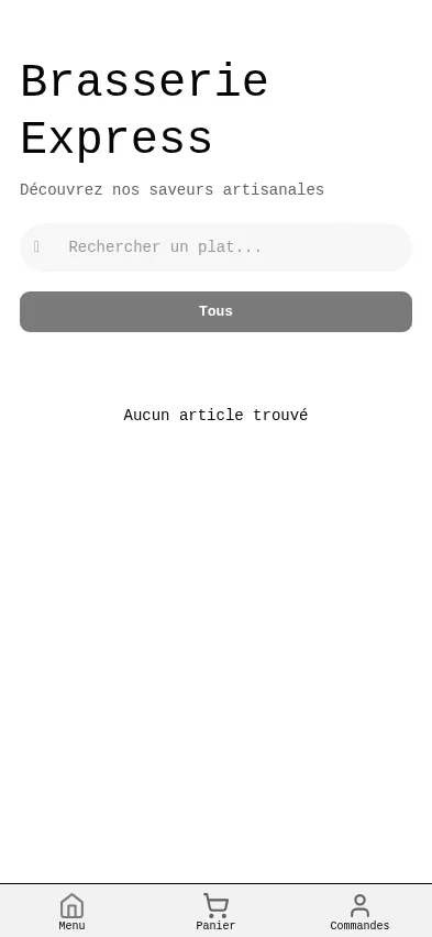 Brasserie Express App