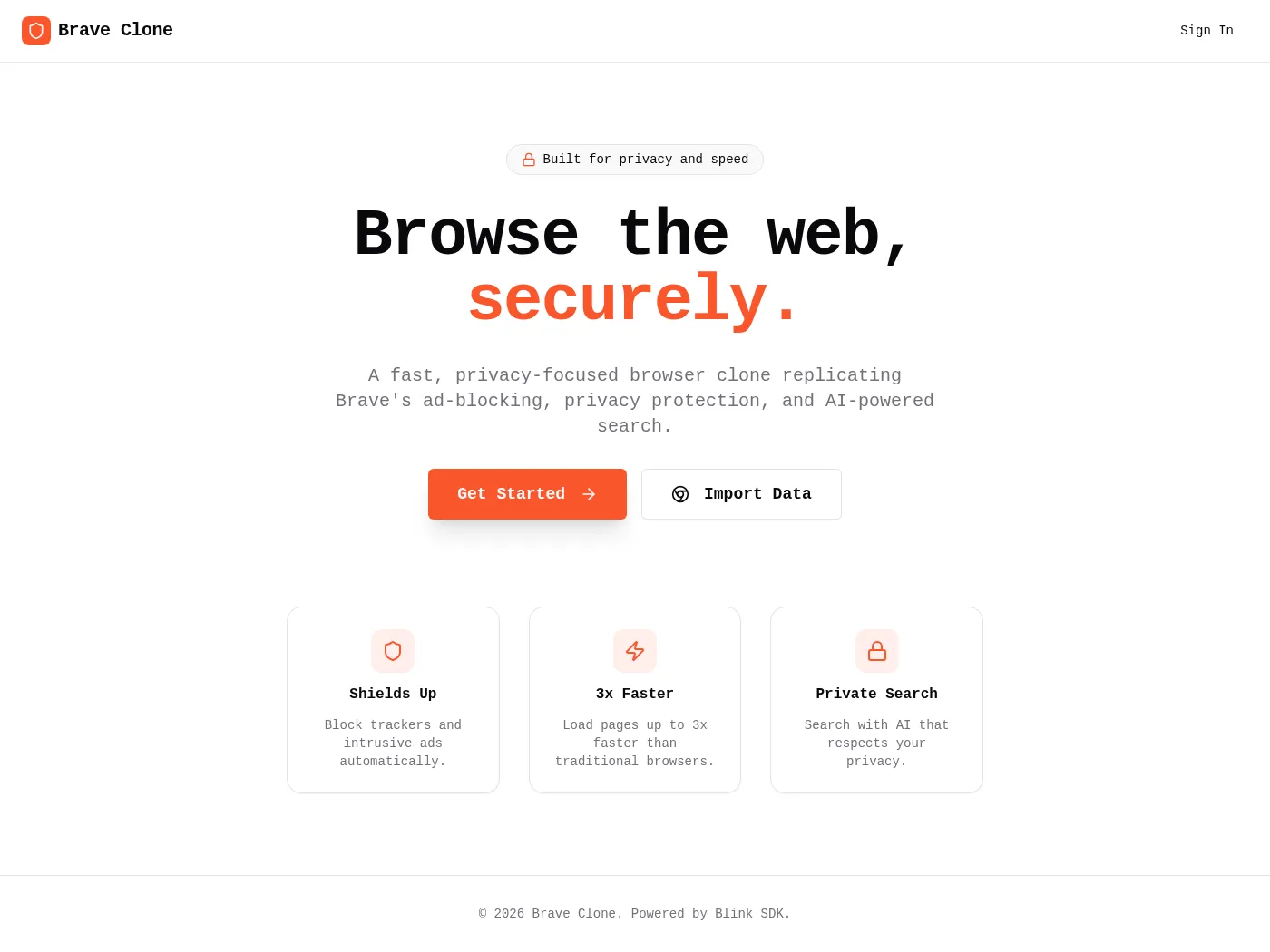Brave Browser Clone