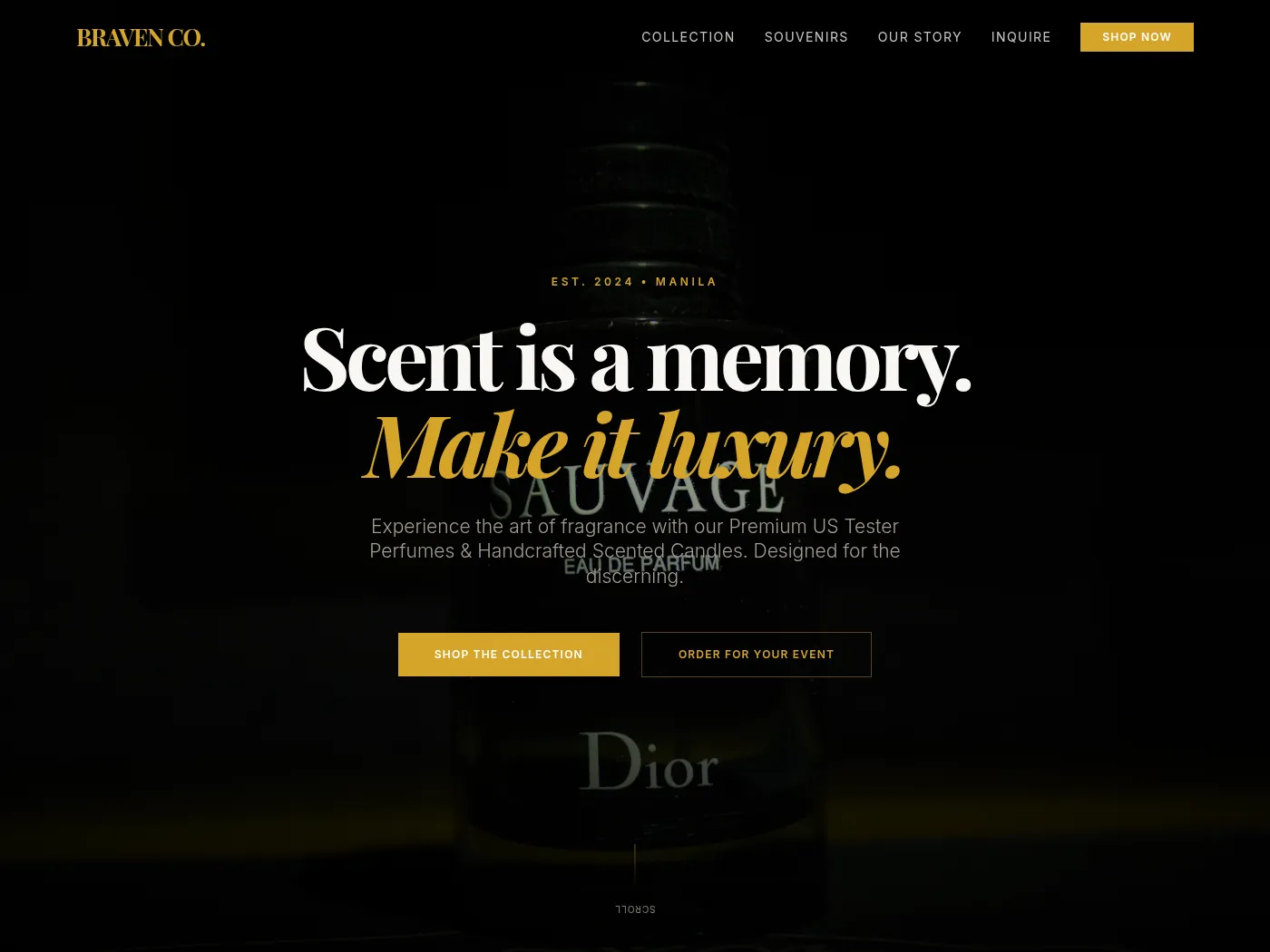 Braven Scent Lab Website