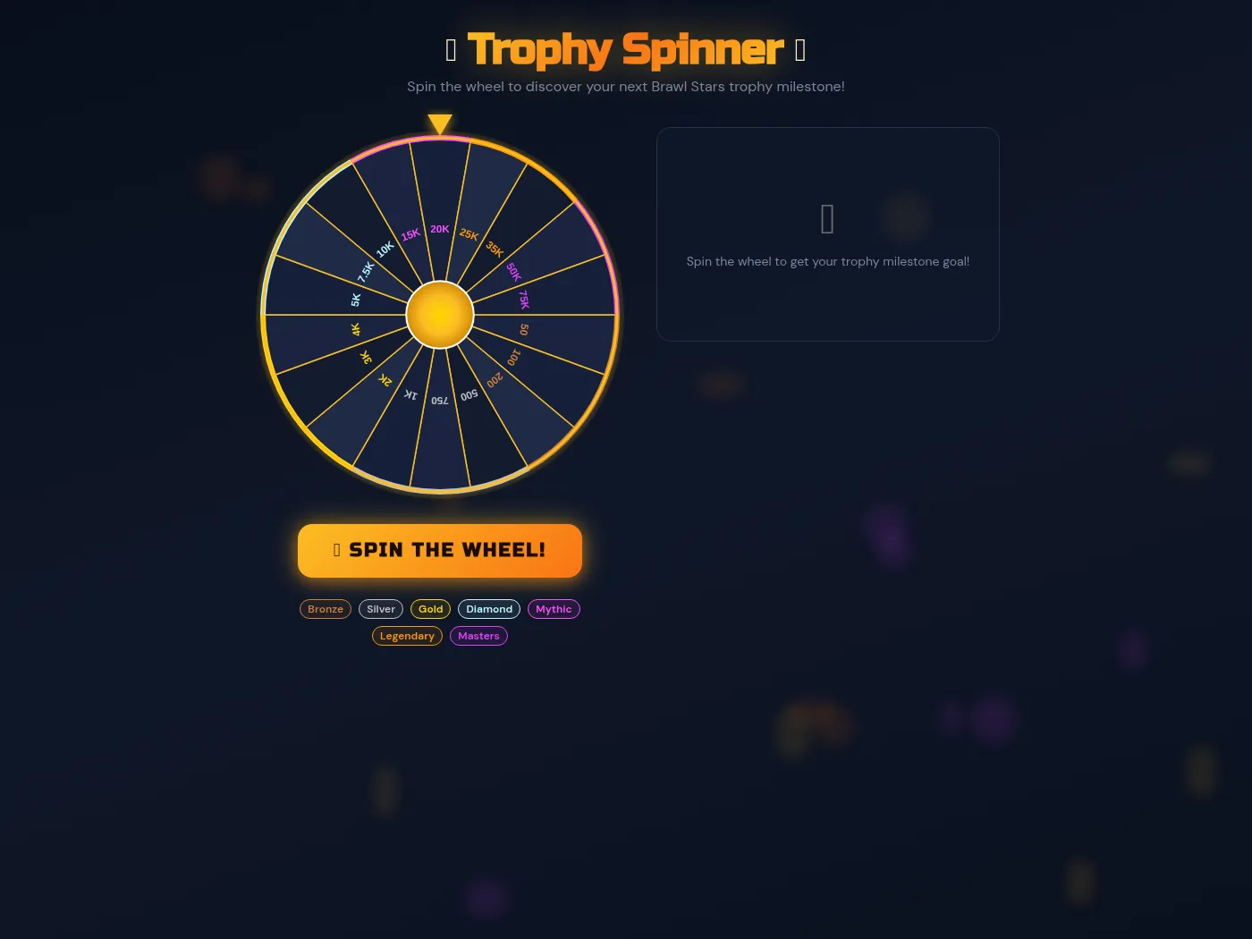 Brawl Stars Trophy Spinner