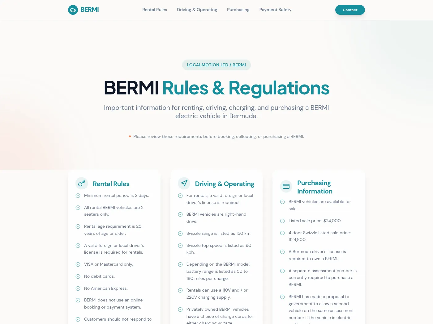 BERMI Guidelines Page