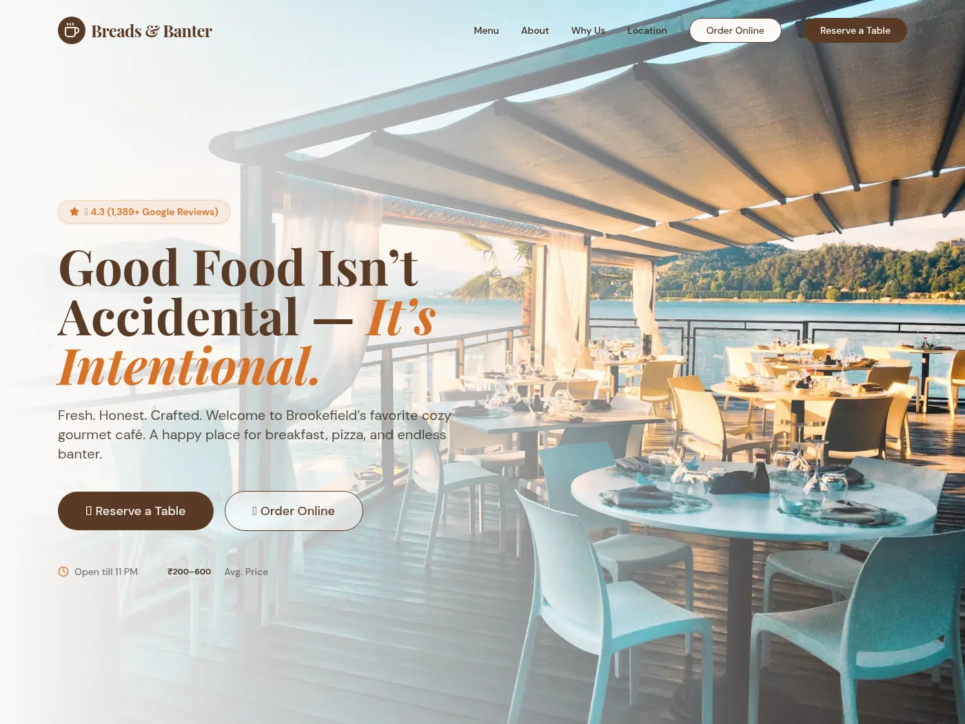 Breads & Banter Café Site