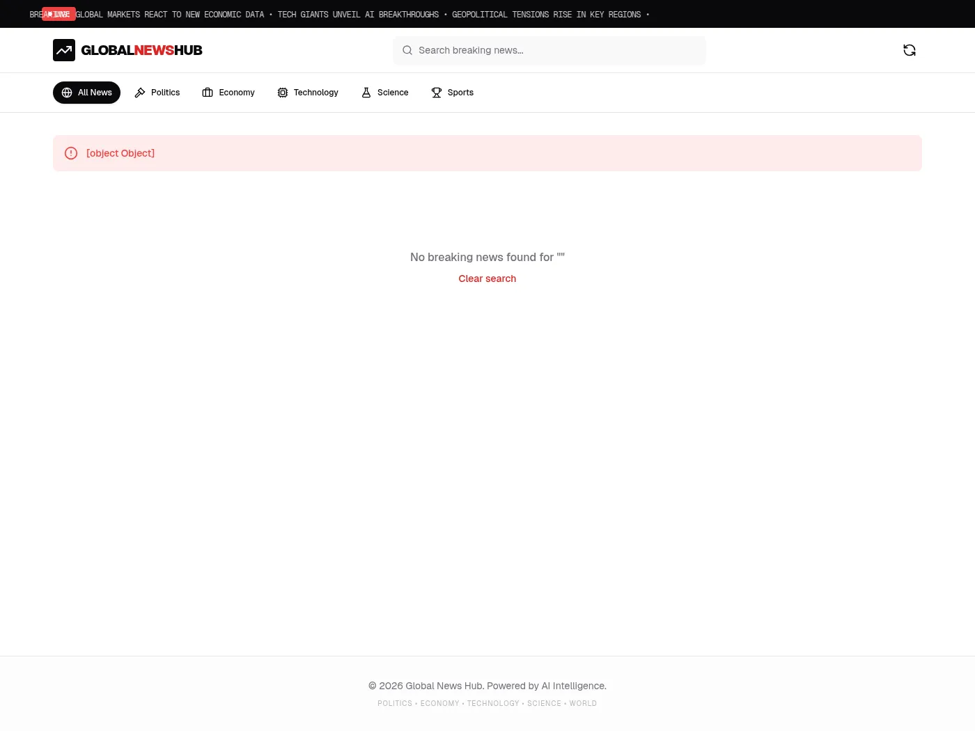 Global Breaking News Hub