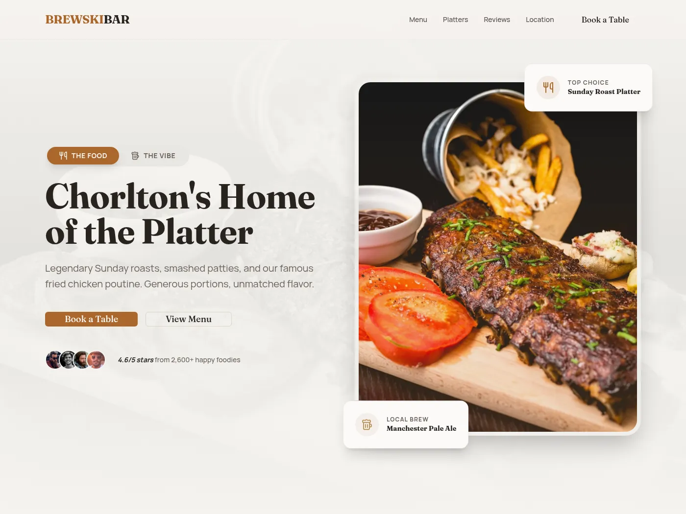 Brewski Bar Website