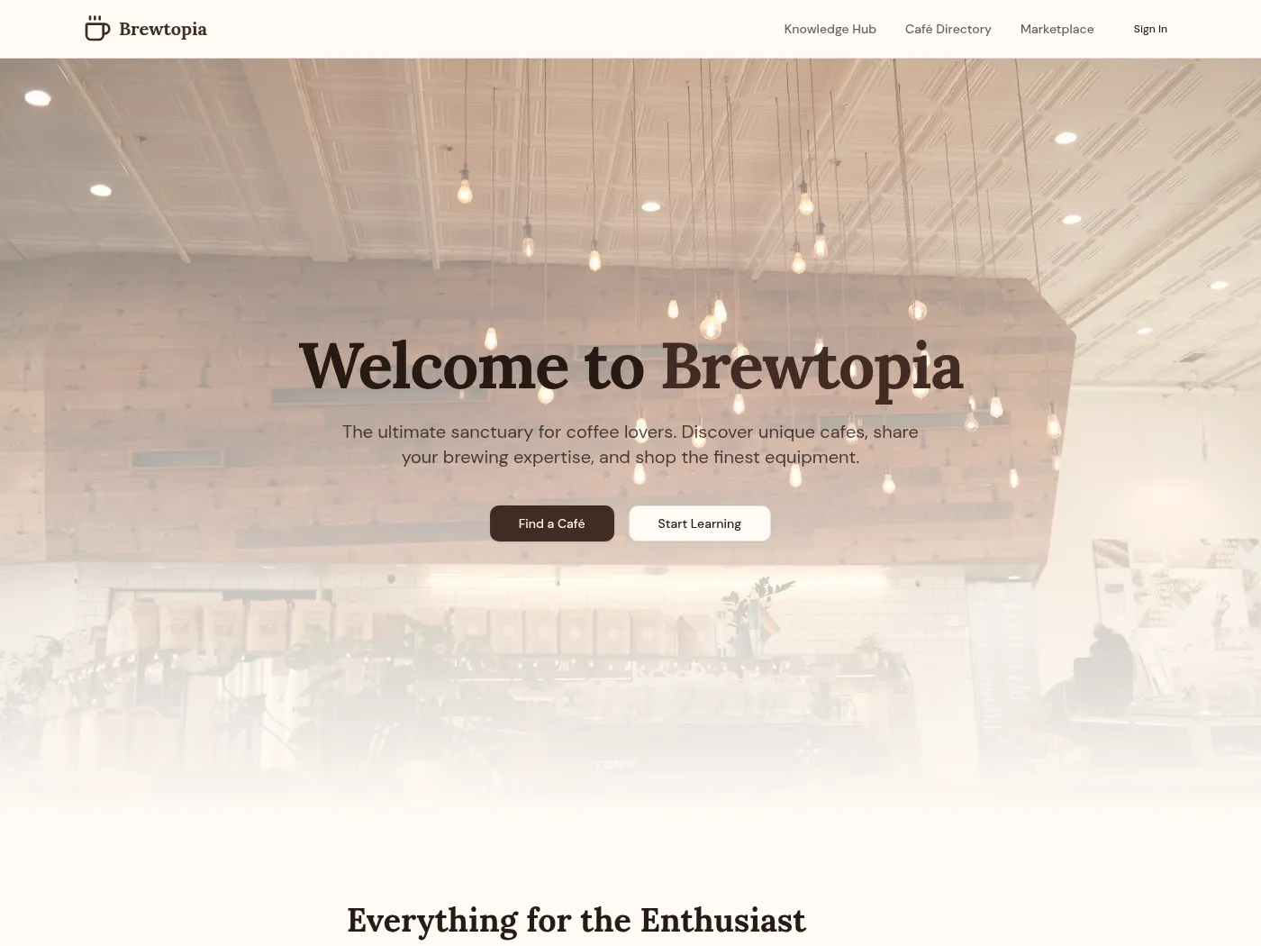 Brewtopia Community Hub
