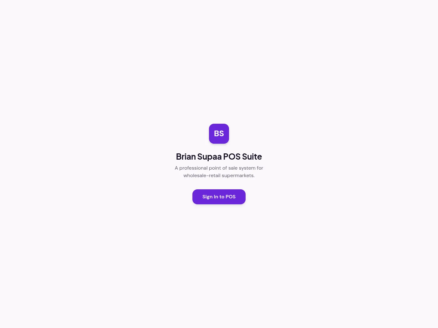 Brian Supaa POS Suite