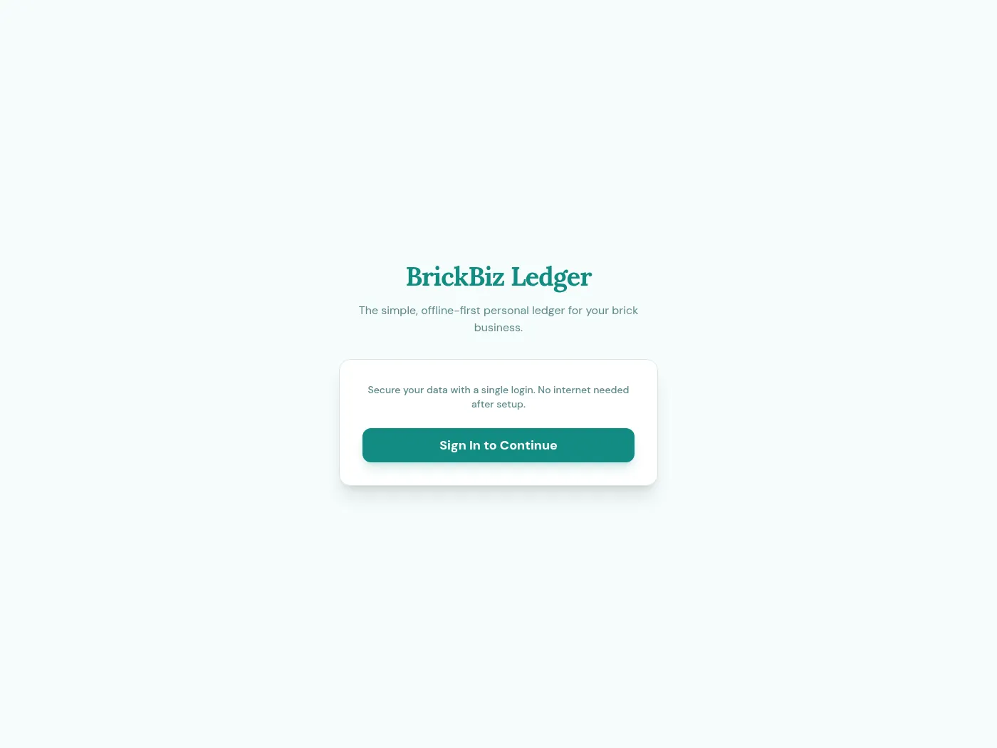 BrickBiz Ledger