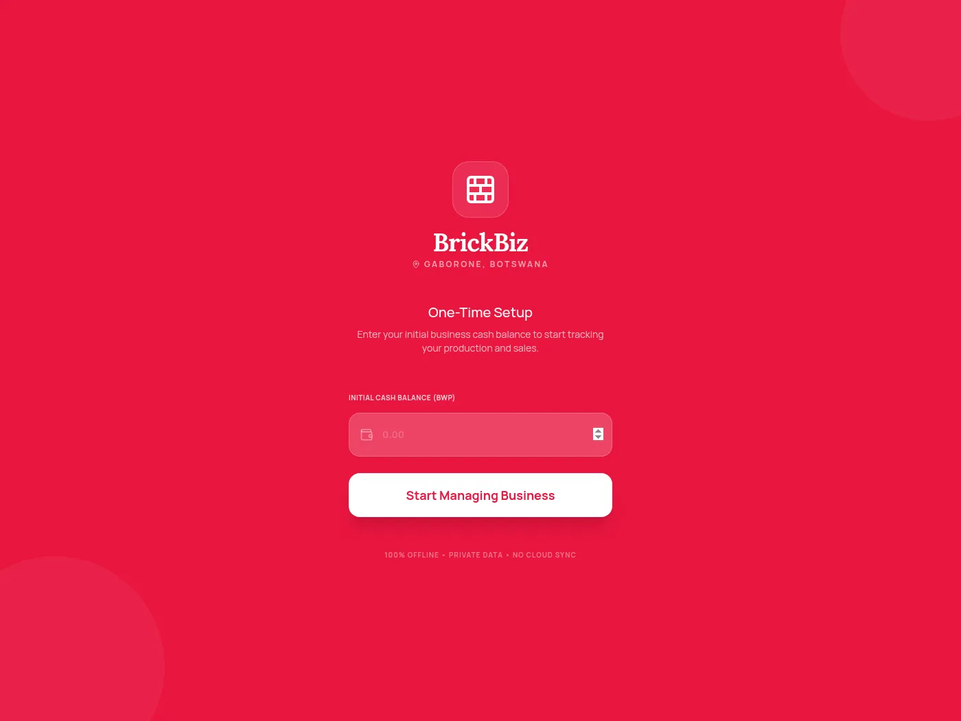 BrickBiz Offline Ledger