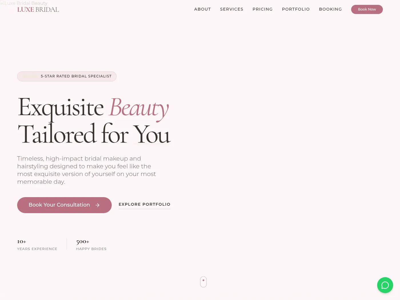 Luxe Bridal Beauty Site