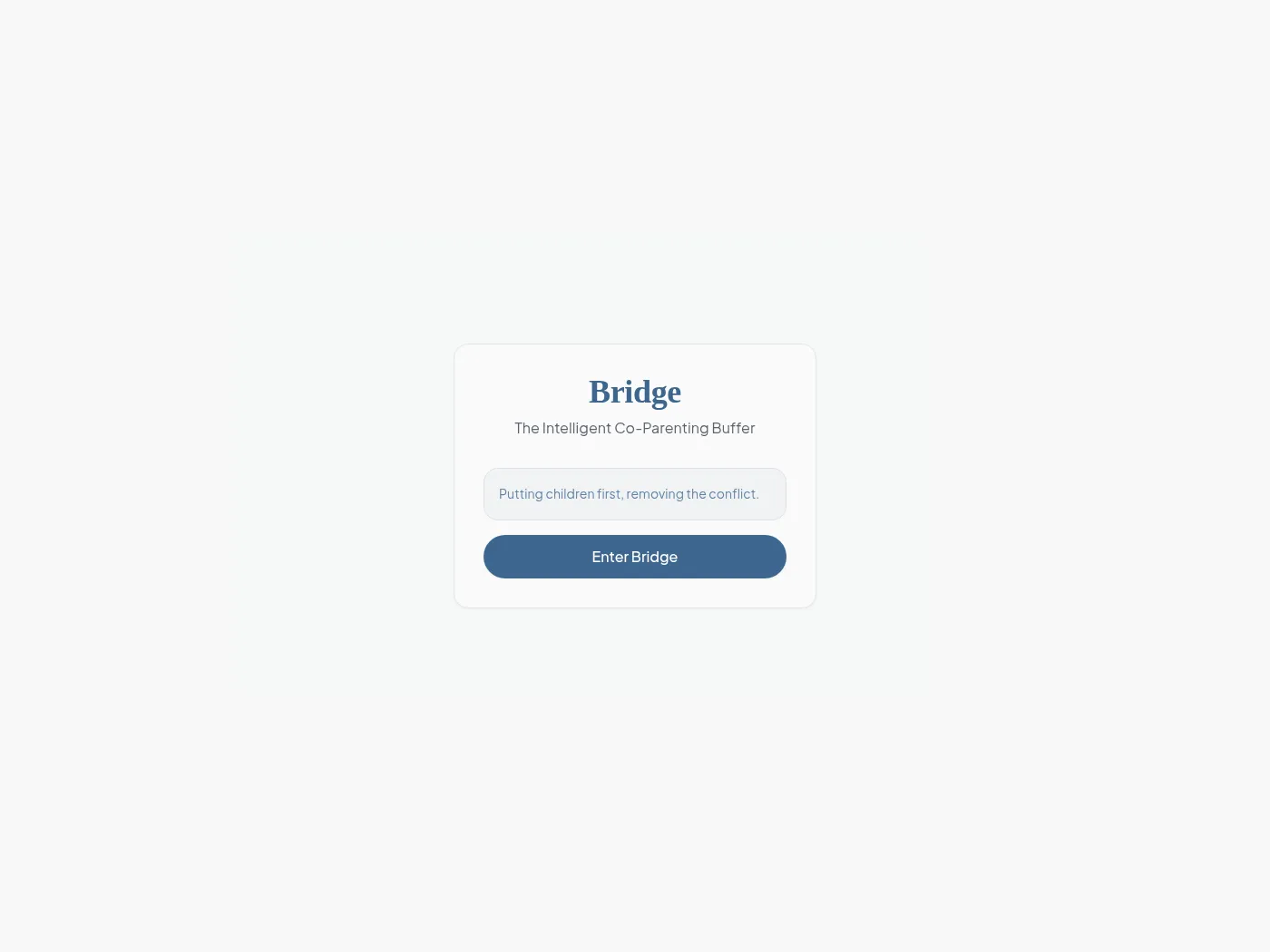 Bridge Co-Parenting Platform