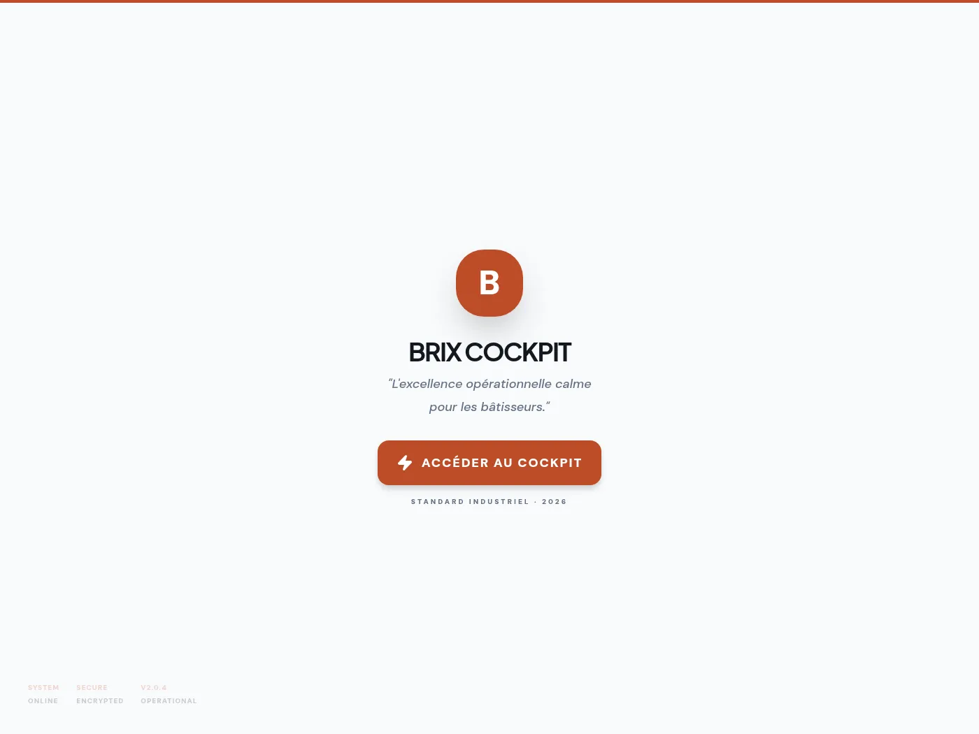BRIX Construction Cockpit