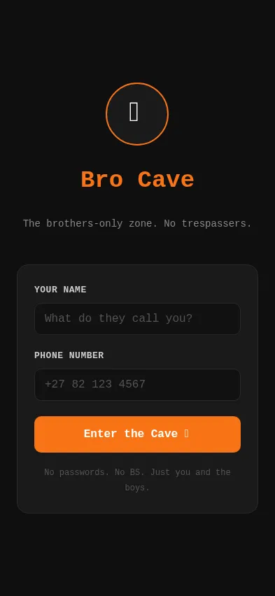 Bro Cave Chatroom