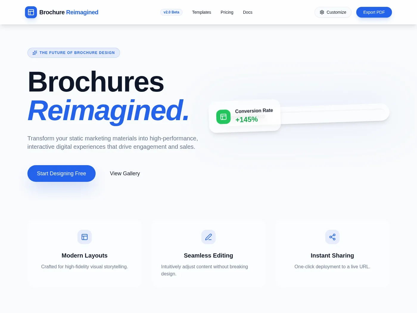 Brochure Reimagined