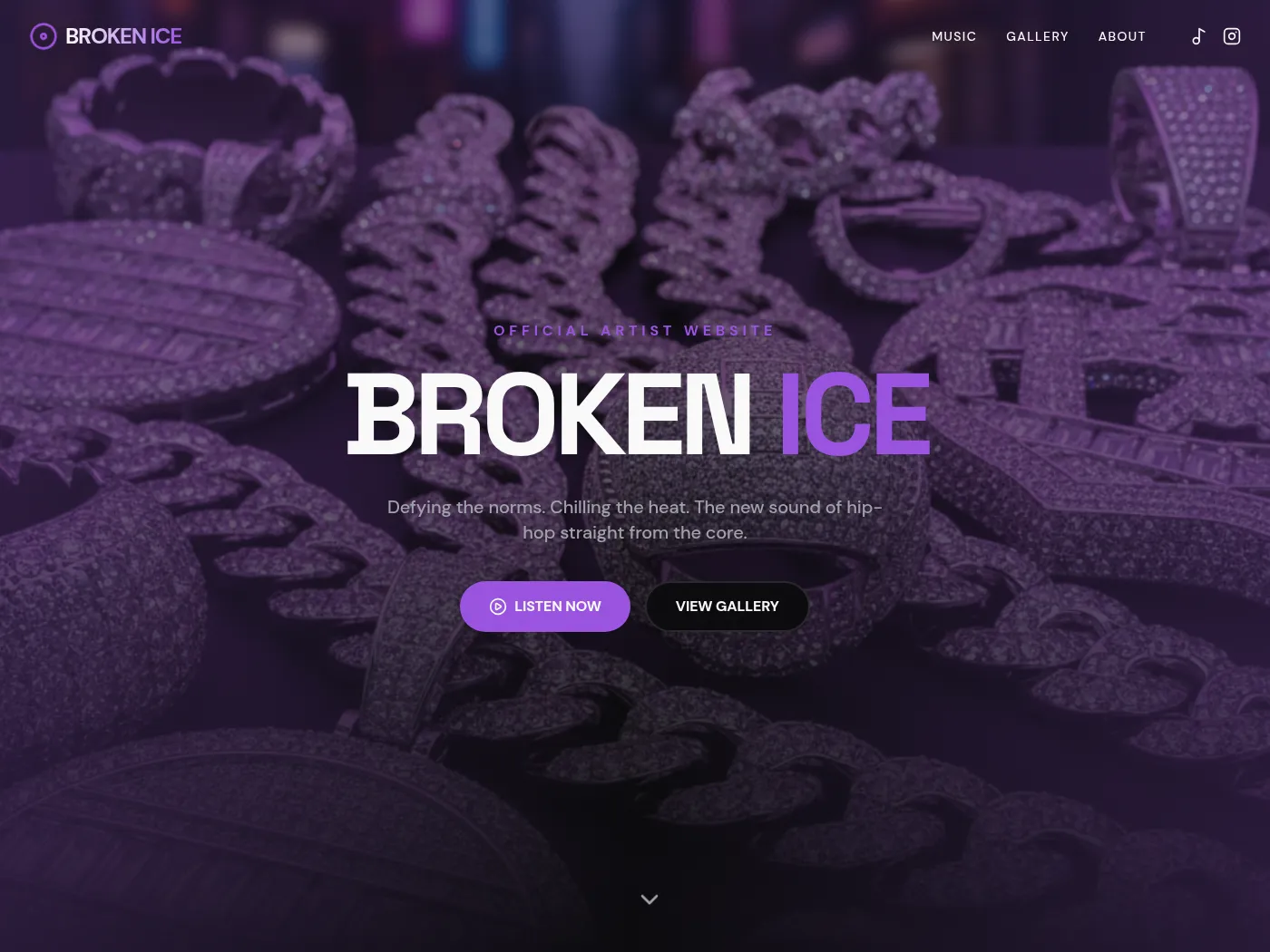 Broken Ice Artist Site