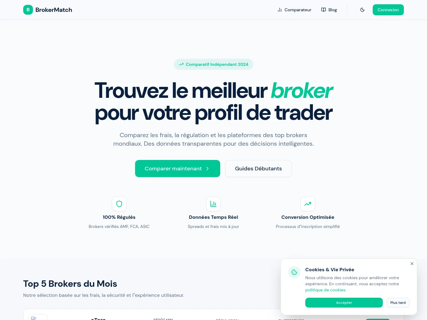 BrokerMatch SaaS Comparator