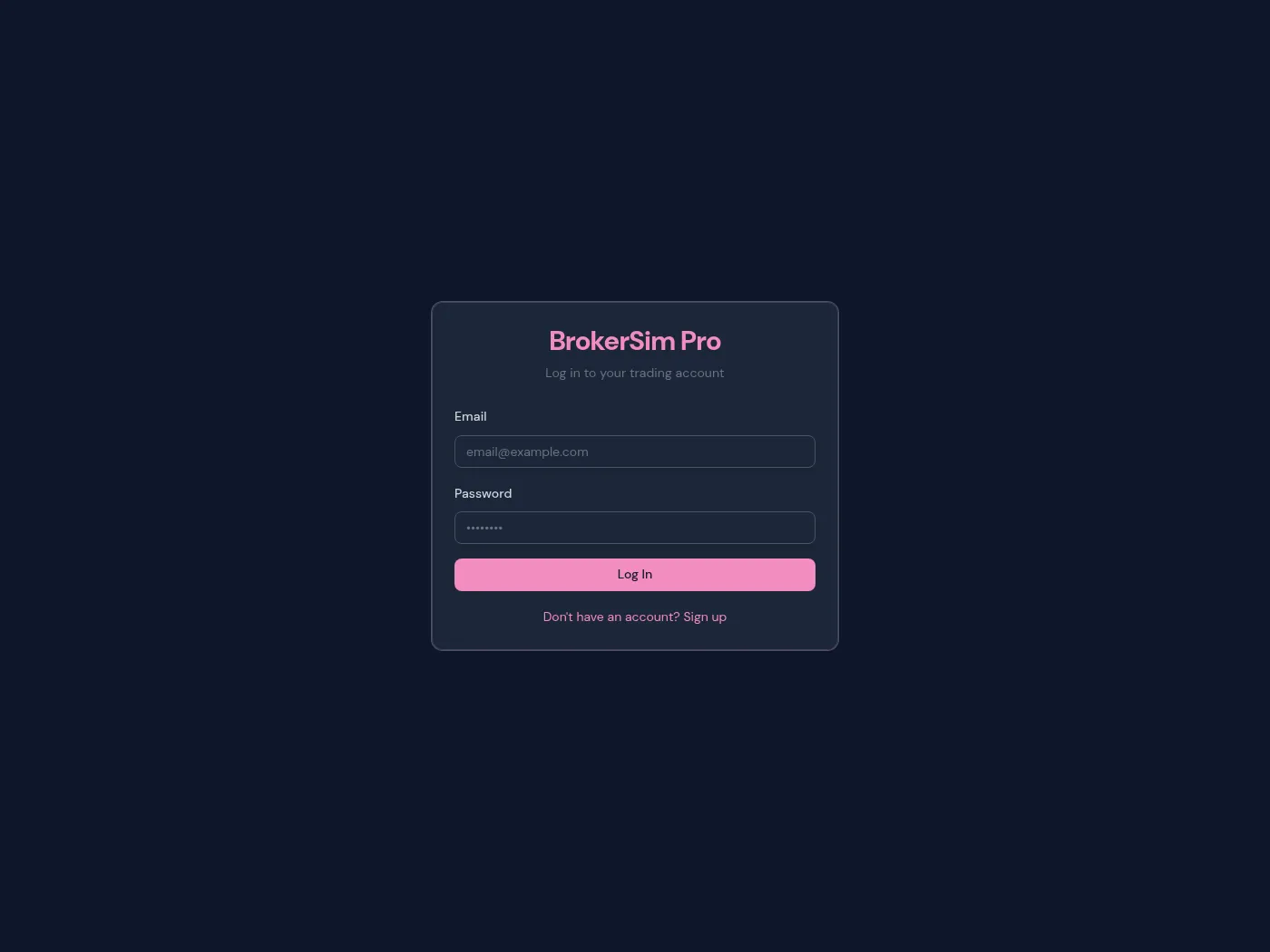 BrokerSim Pro