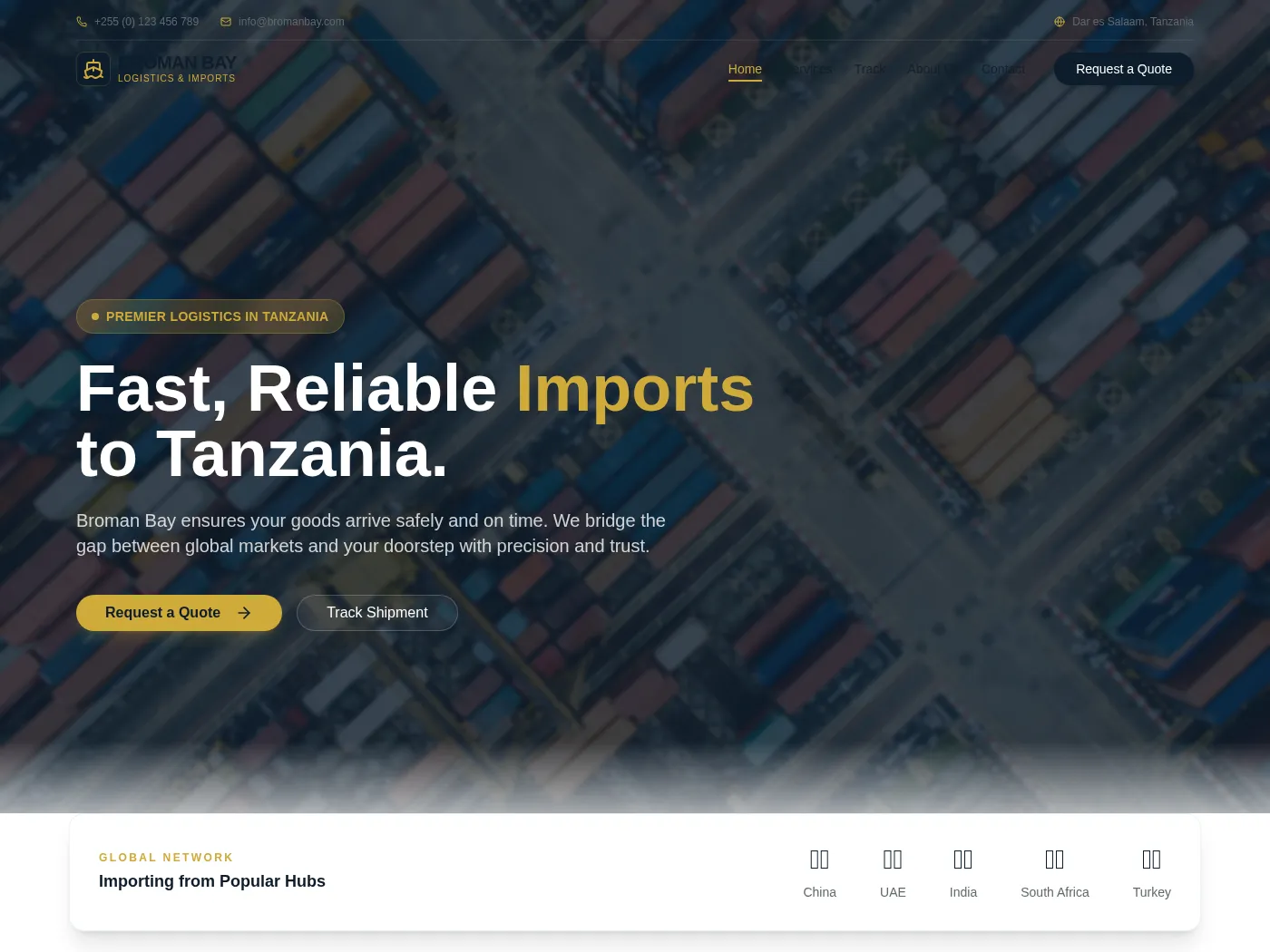 Broman Bay Imports Website