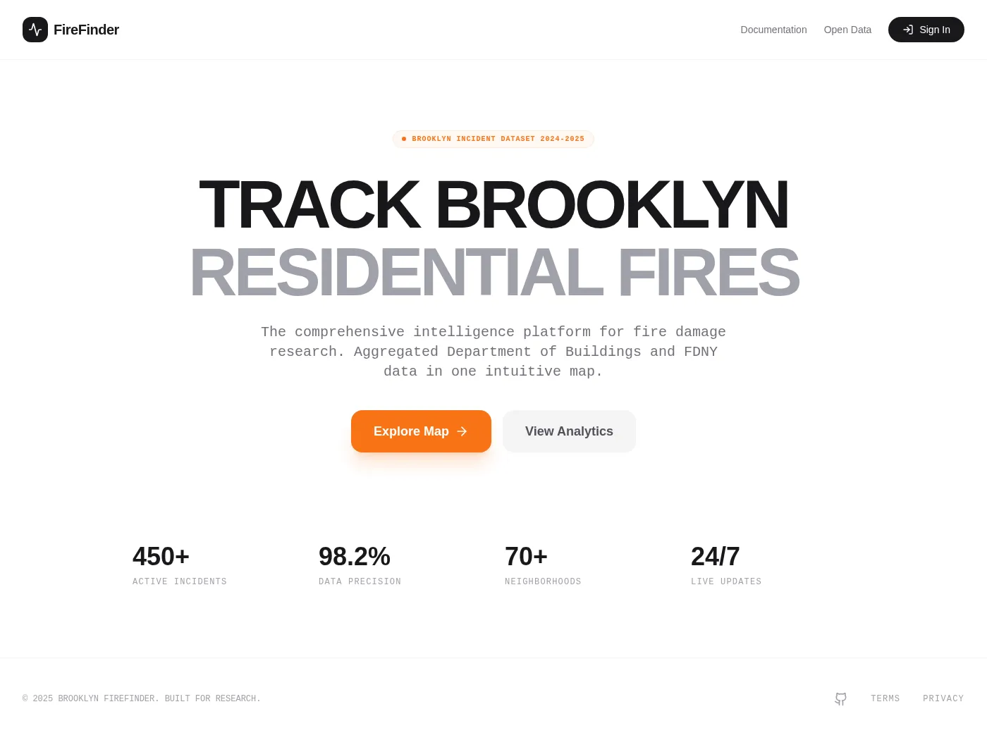 Brooklyn FireFinder