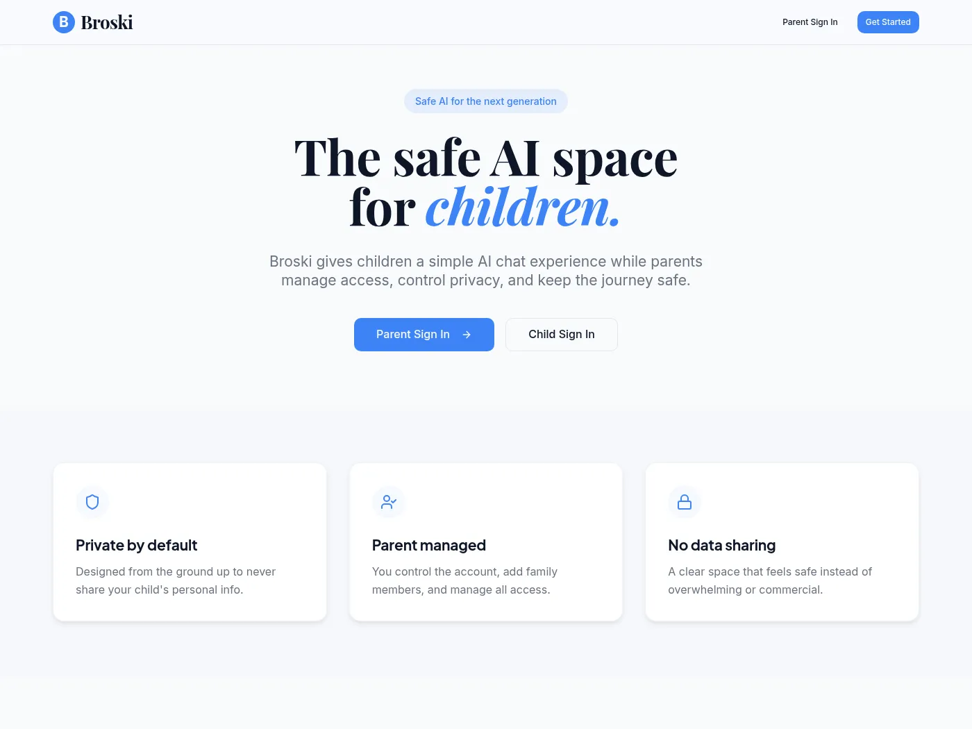 Broski AI App Landing