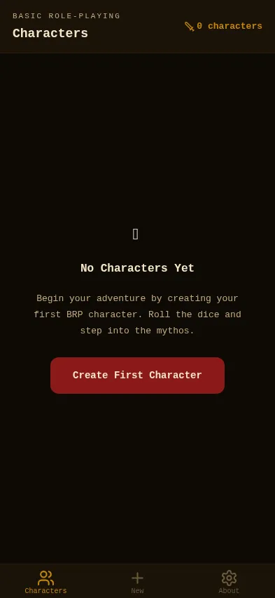 BRP Character Builder