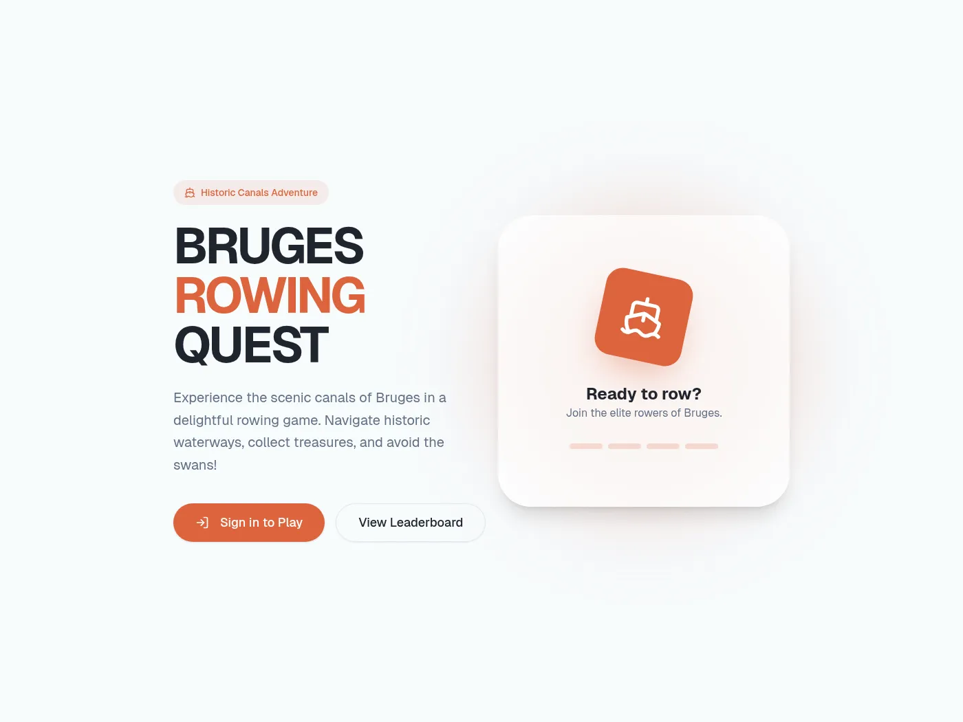 Bruges Rowing Quest