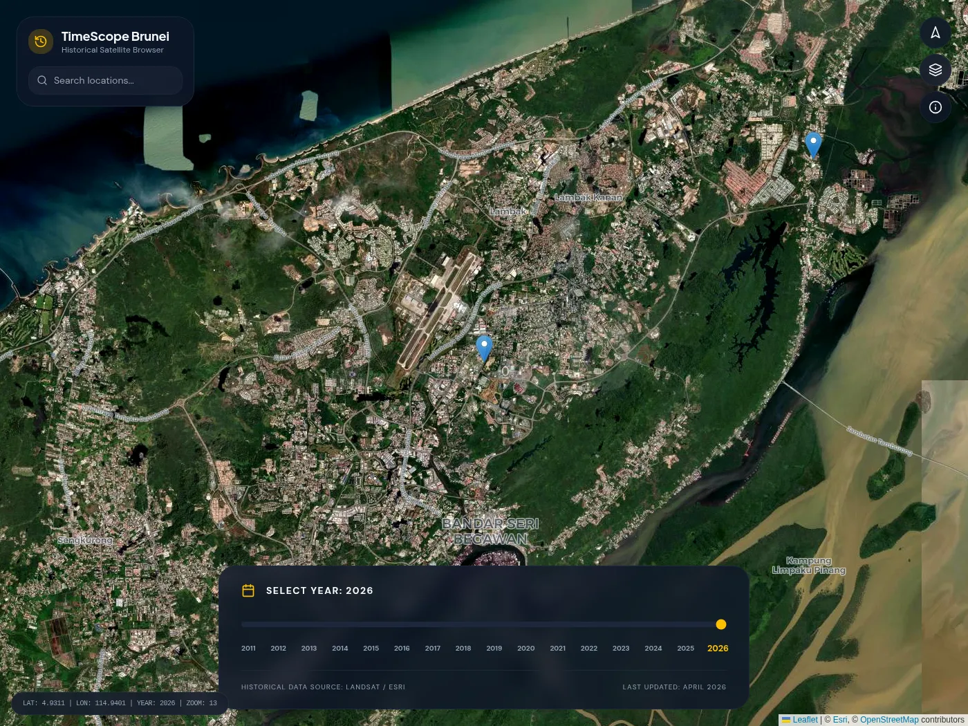 Brunei TimeScope Maps