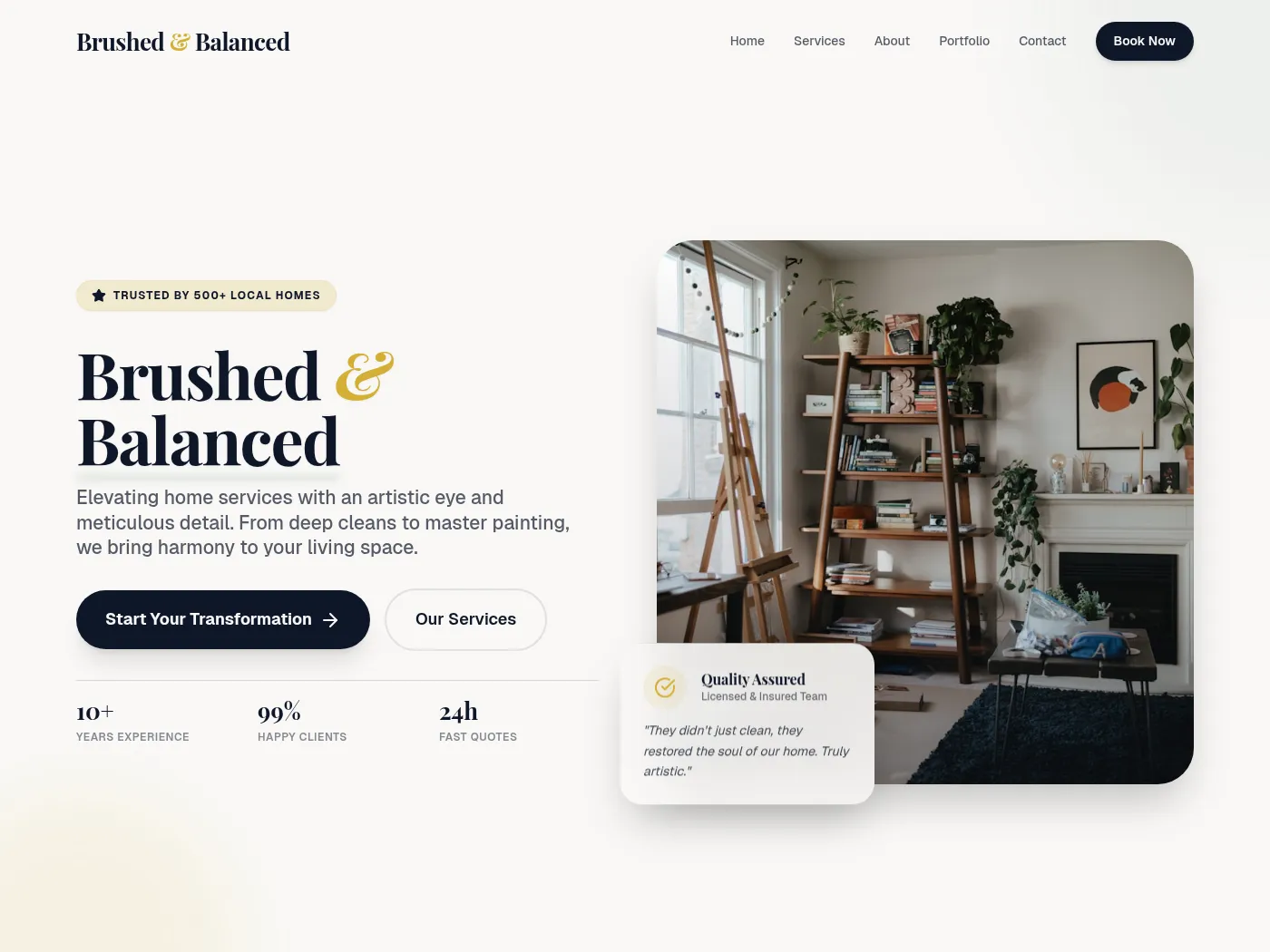 Brushed & Balanced Website