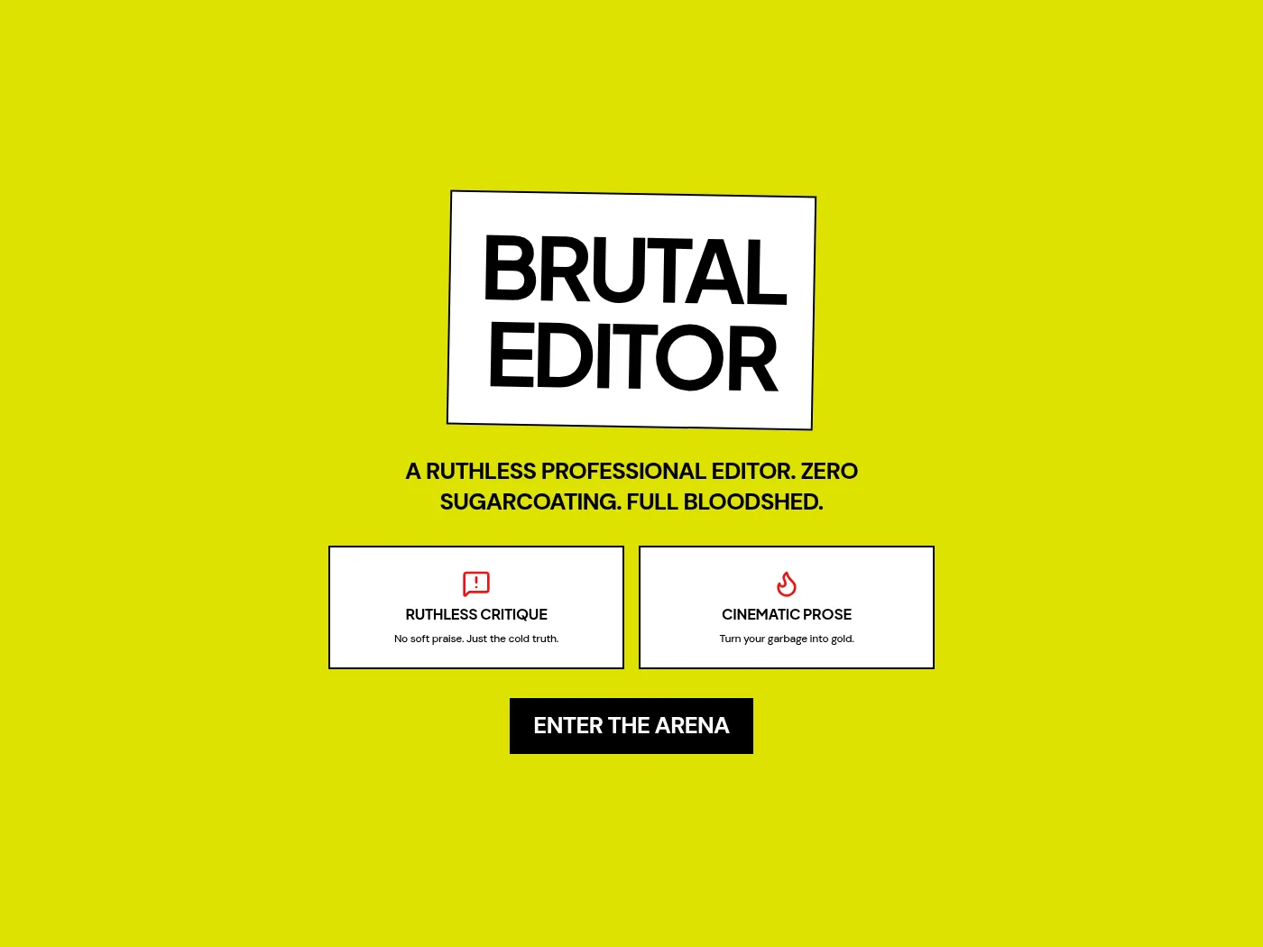 Brutal Editor App
