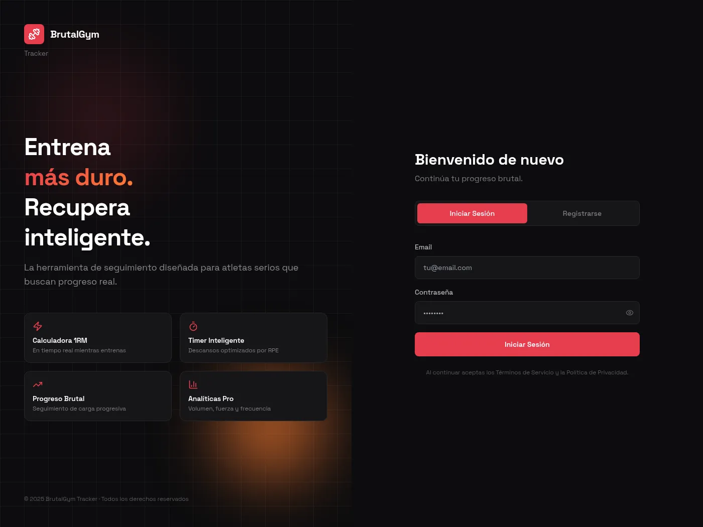 BrutalGym Tracker