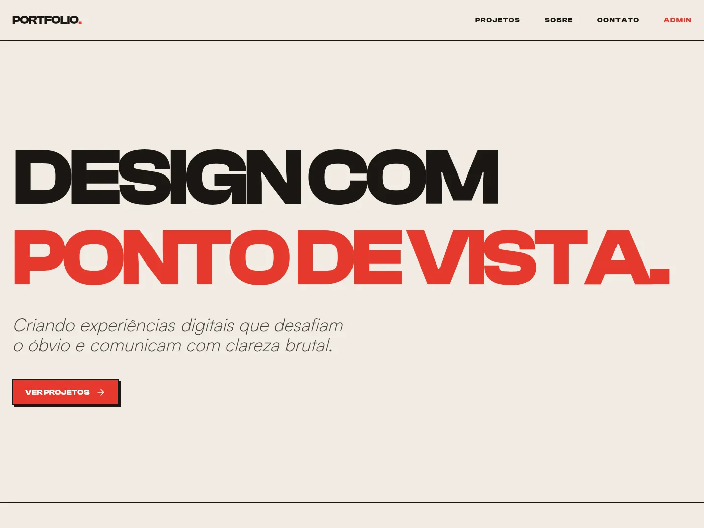 Brutalist Portfolio Maker
