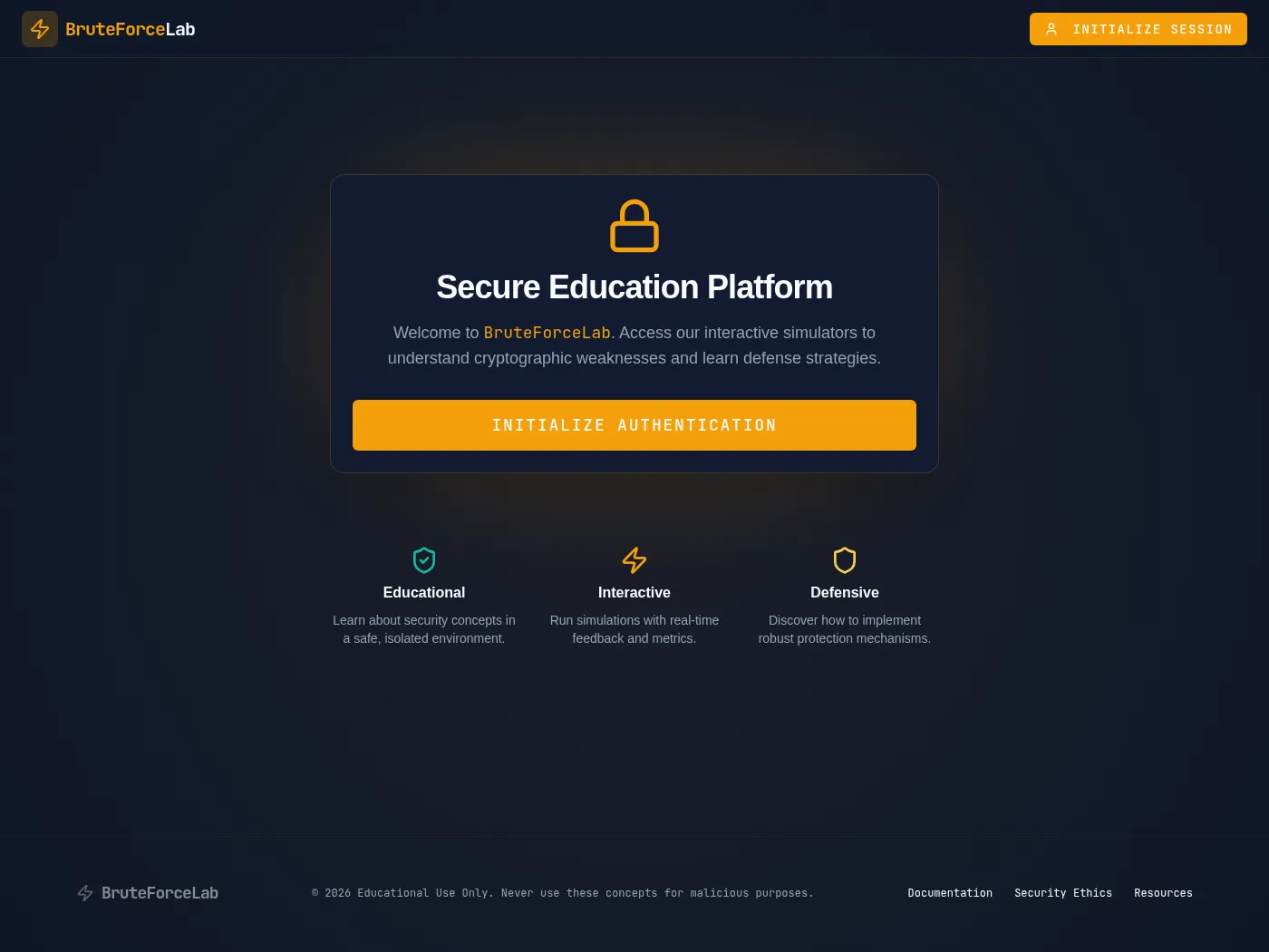 BruteForce Demo Site