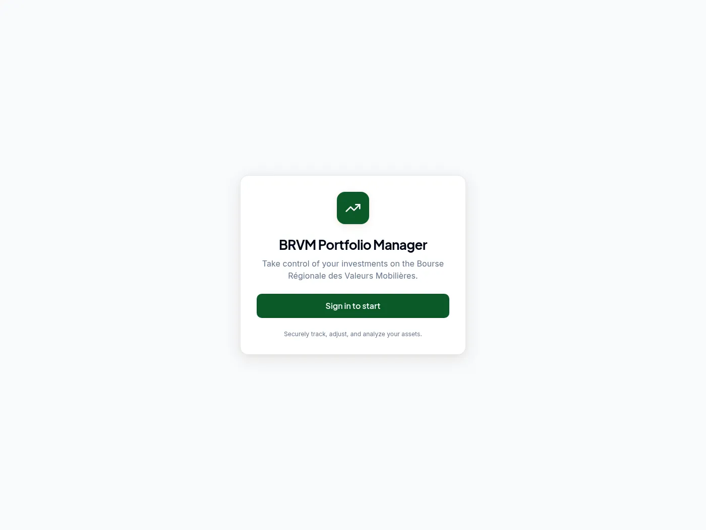 BRVM Portfolio Manager