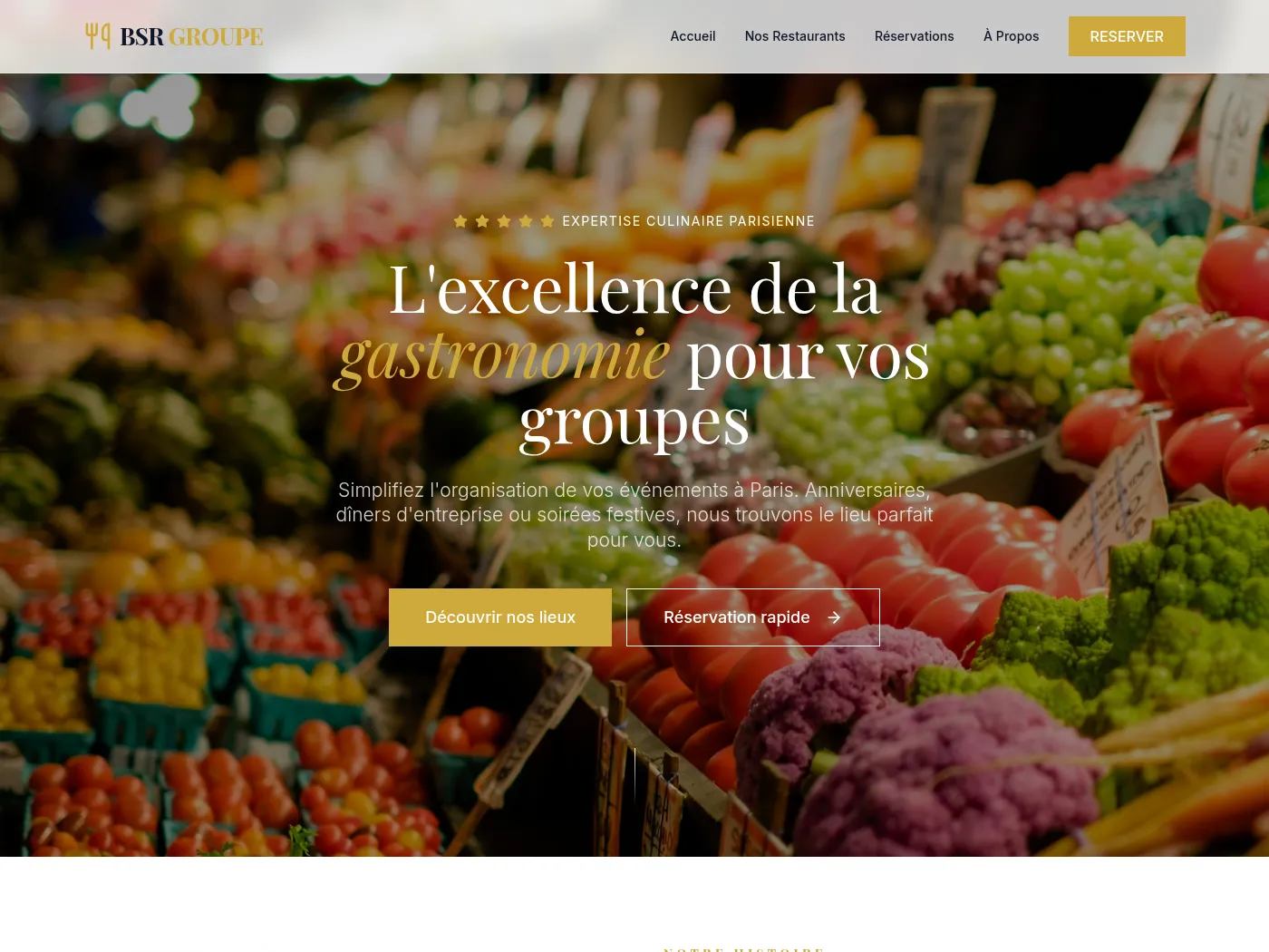 BSR Groupe Redesign