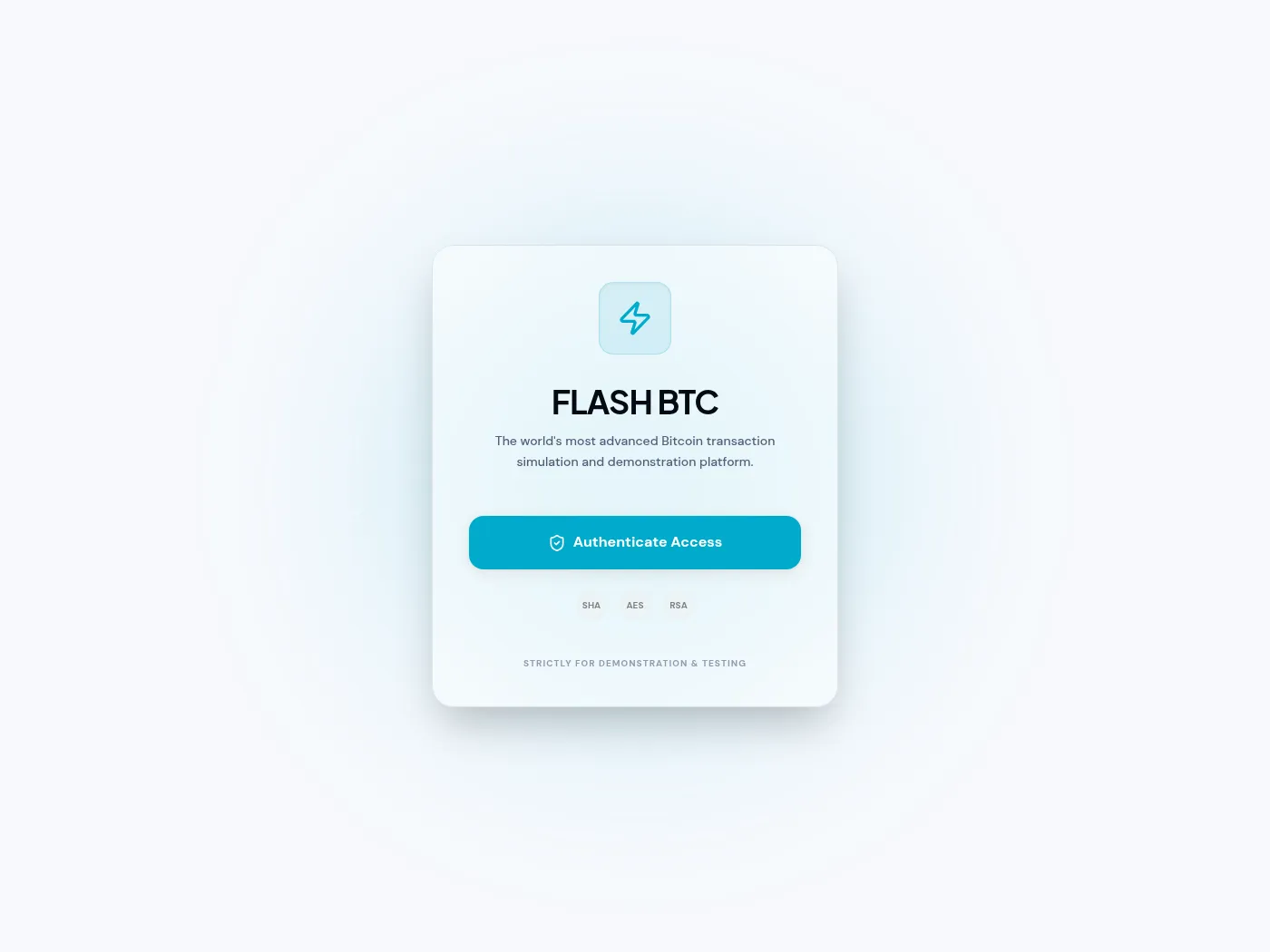 BTC Flash Transaction Tool