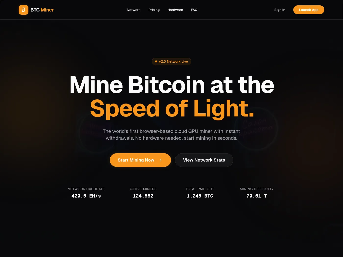BTC GPU Miner Clone