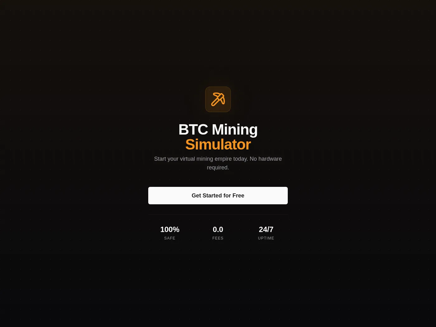 BTC Mining Simulator