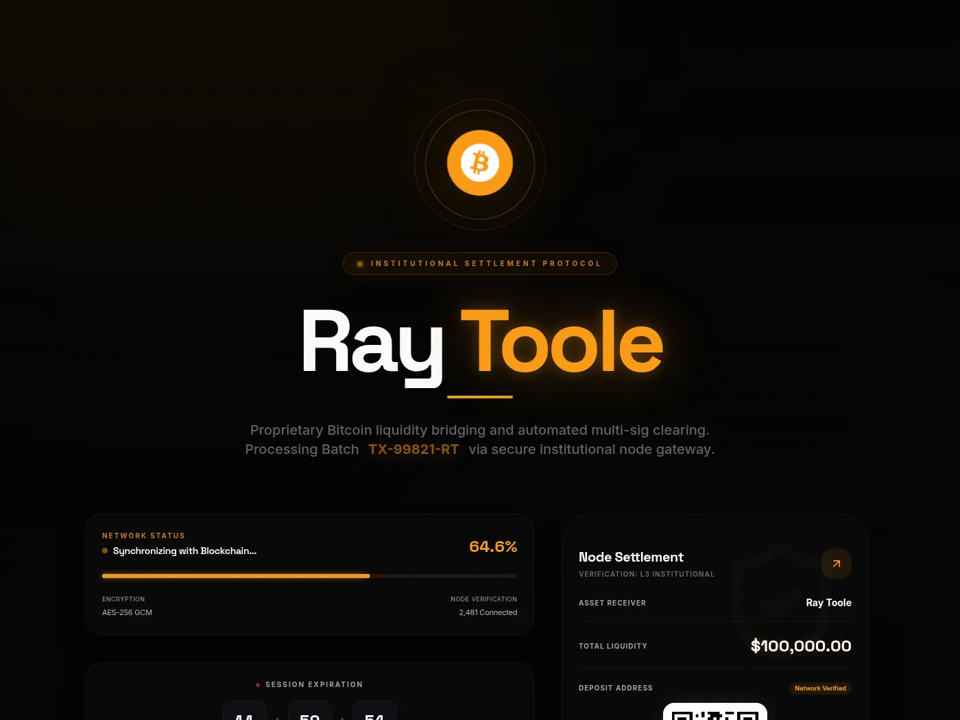 Bitcoin Processing Page