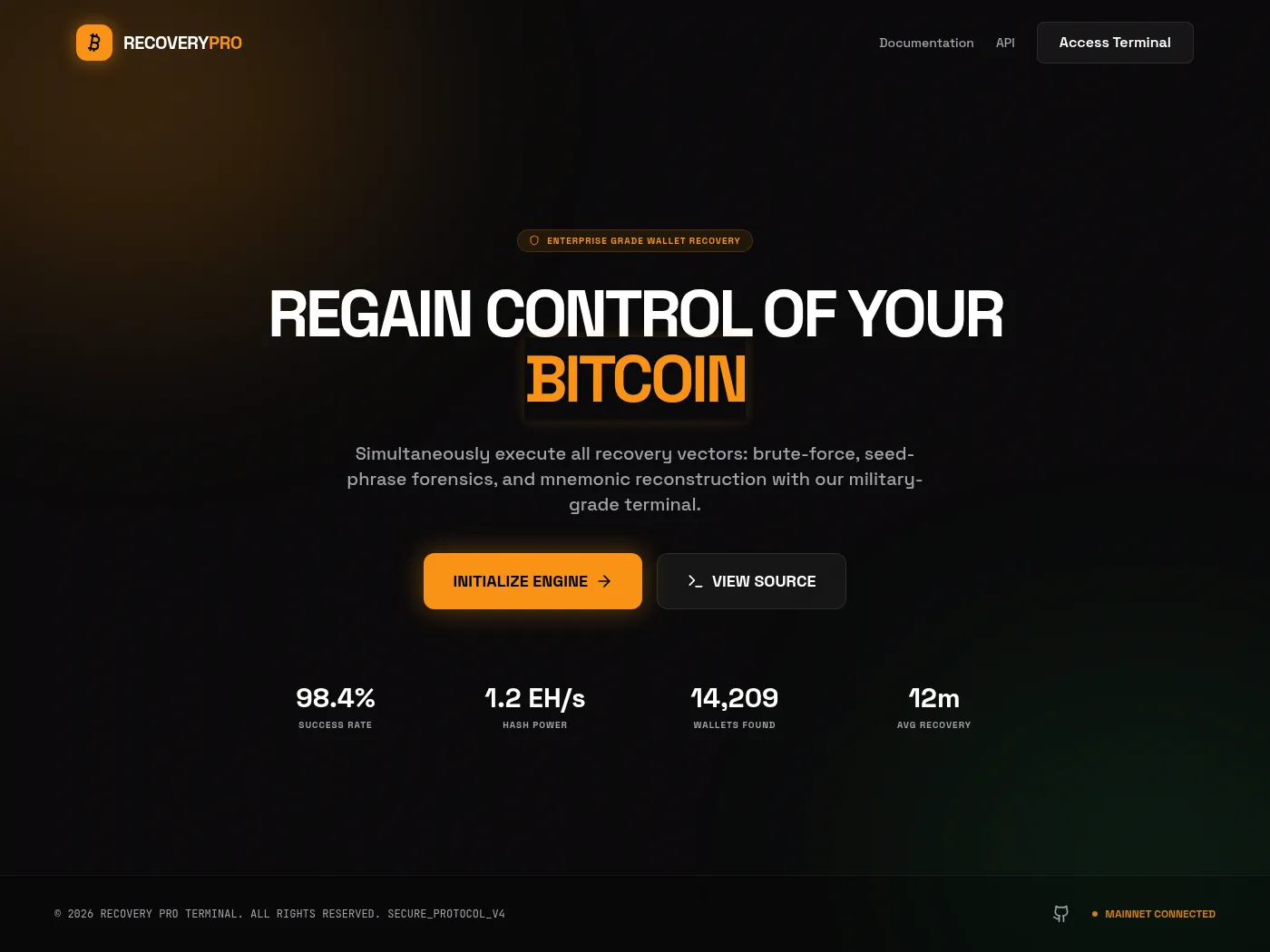 Bitcoin Wallet Recovery Pro