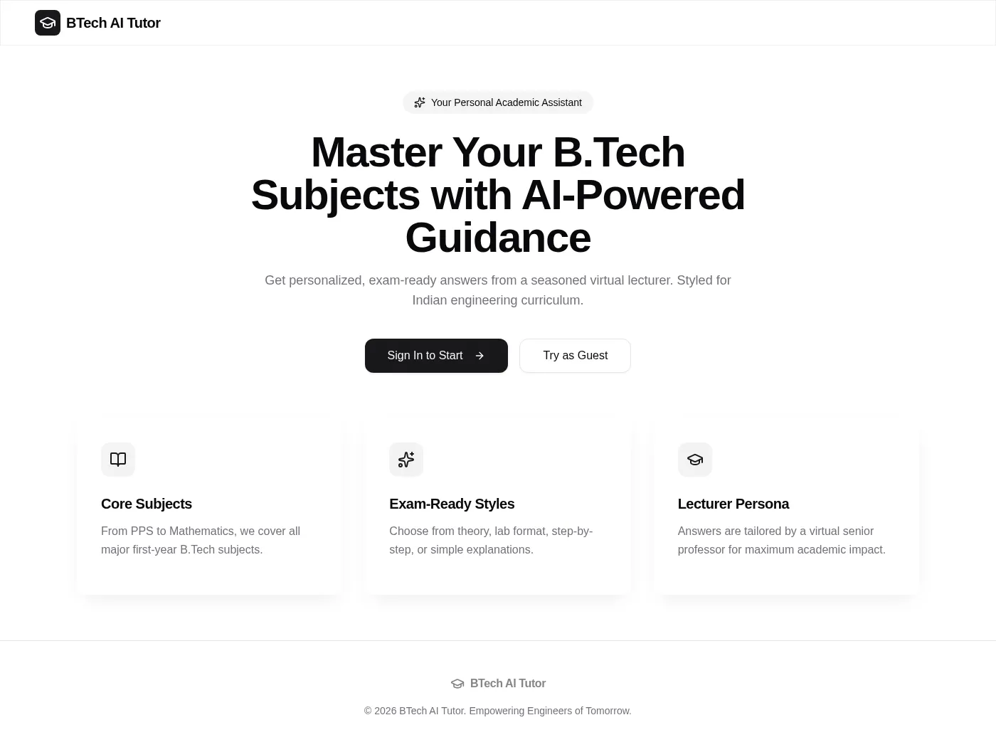 BTech AI Tutor