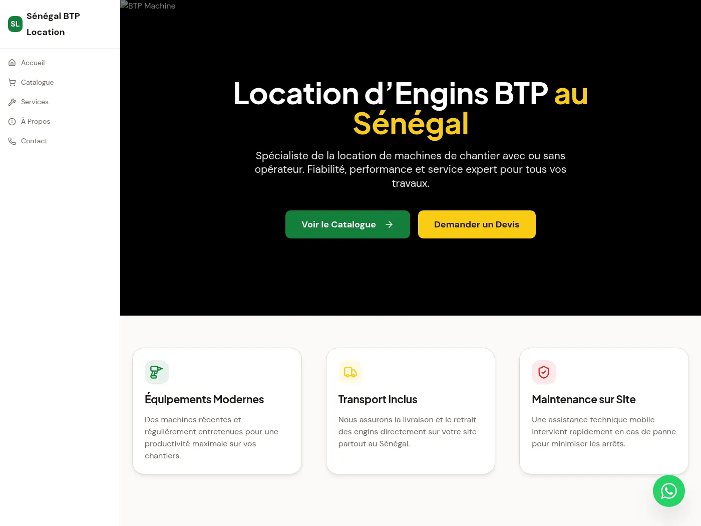 Sénégal BTP Location