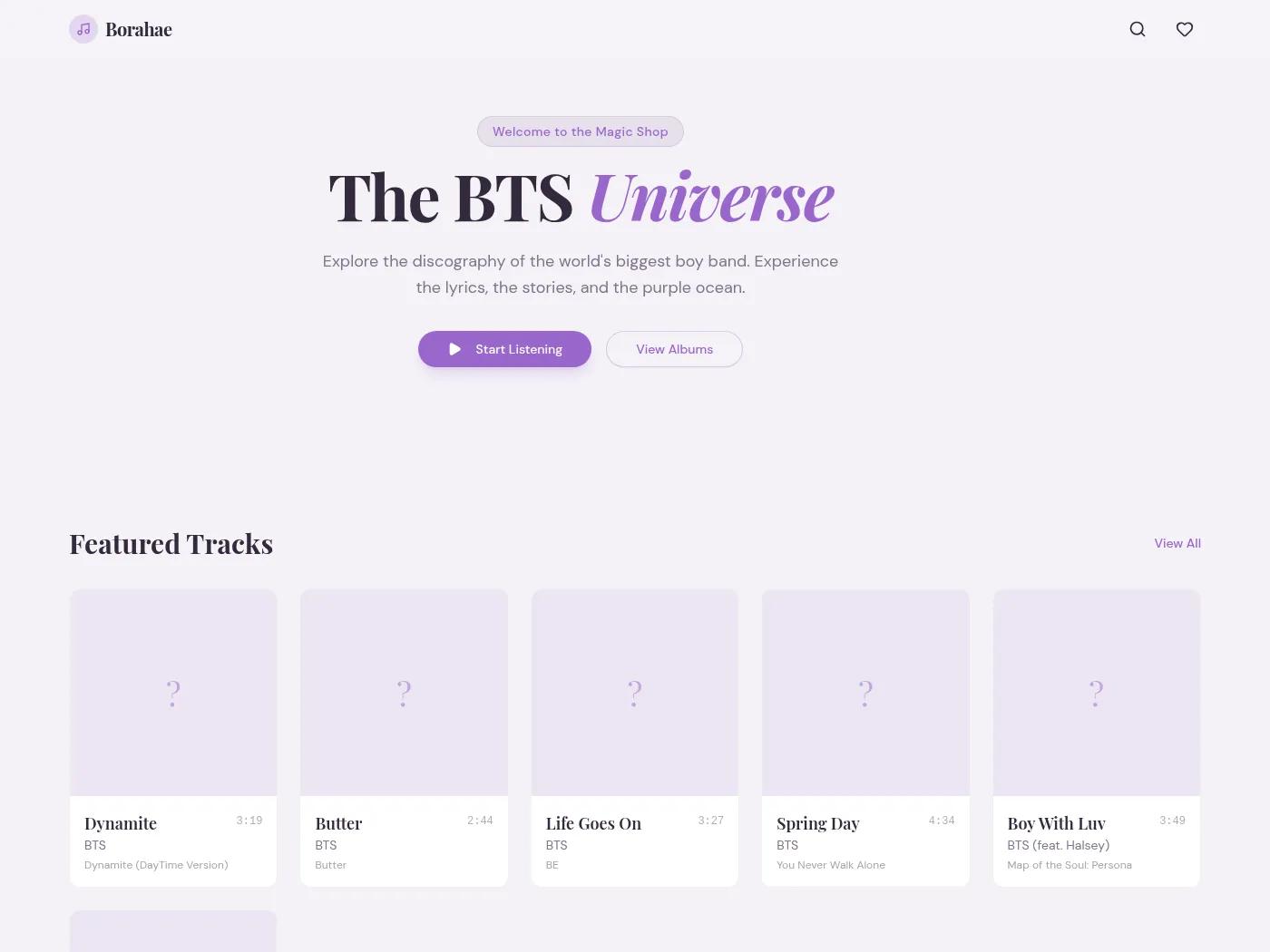BTS Song Aesthetic App