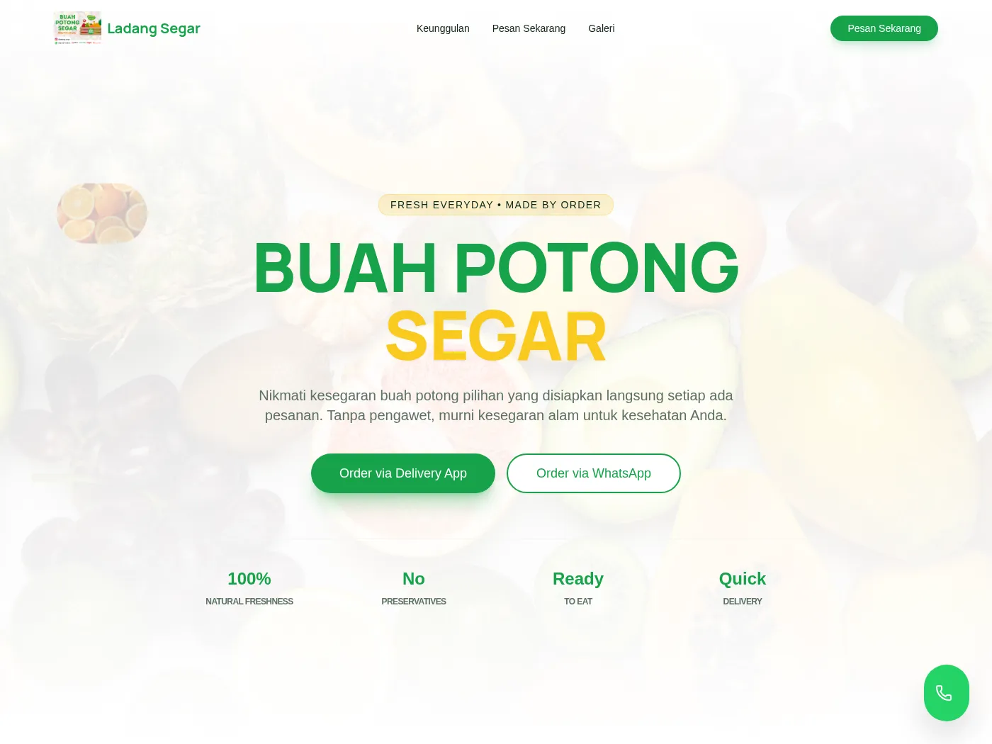 Buah Potong Segar Page