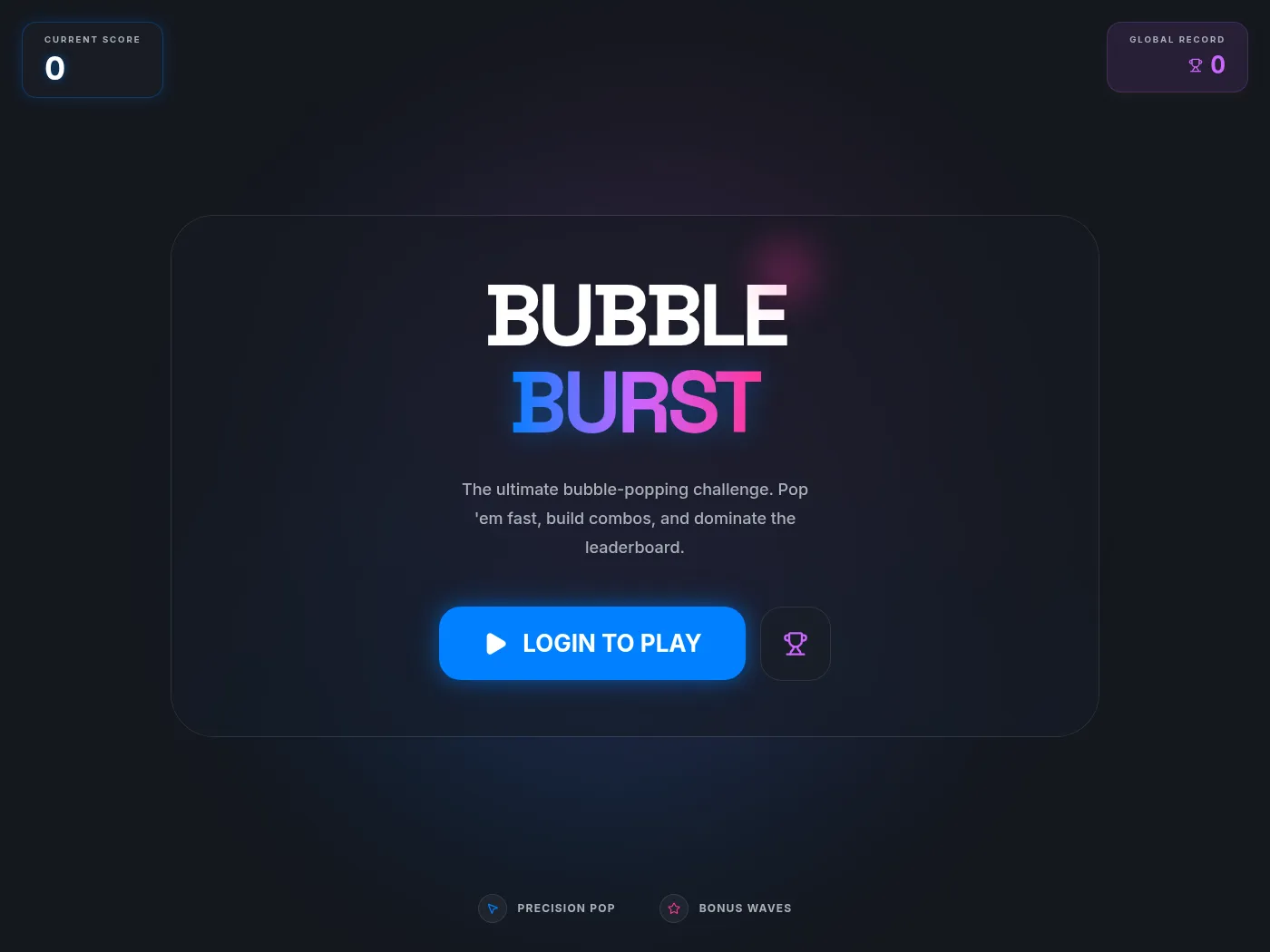 Bubble Burst Game