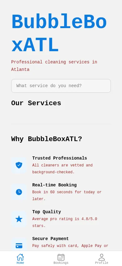 BubbleBox ATL Platform