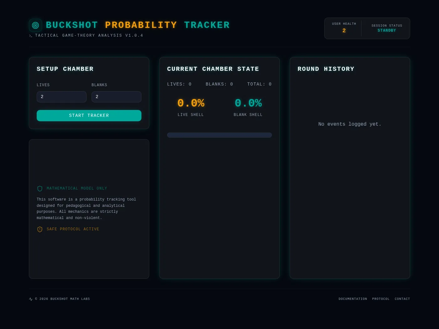 Buckshot Probability Tracker