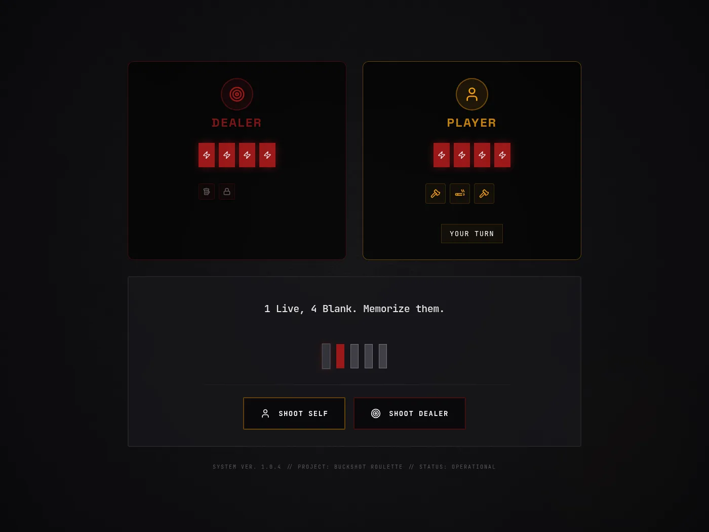 Buckshot Roulette Game