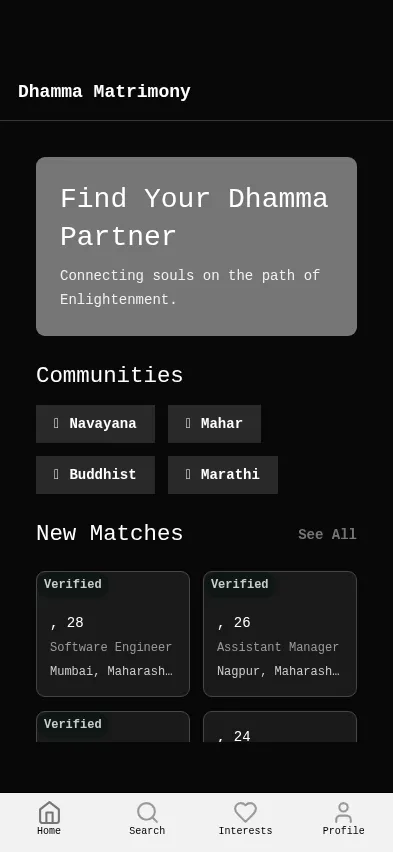 Dhamma Matrimony App
