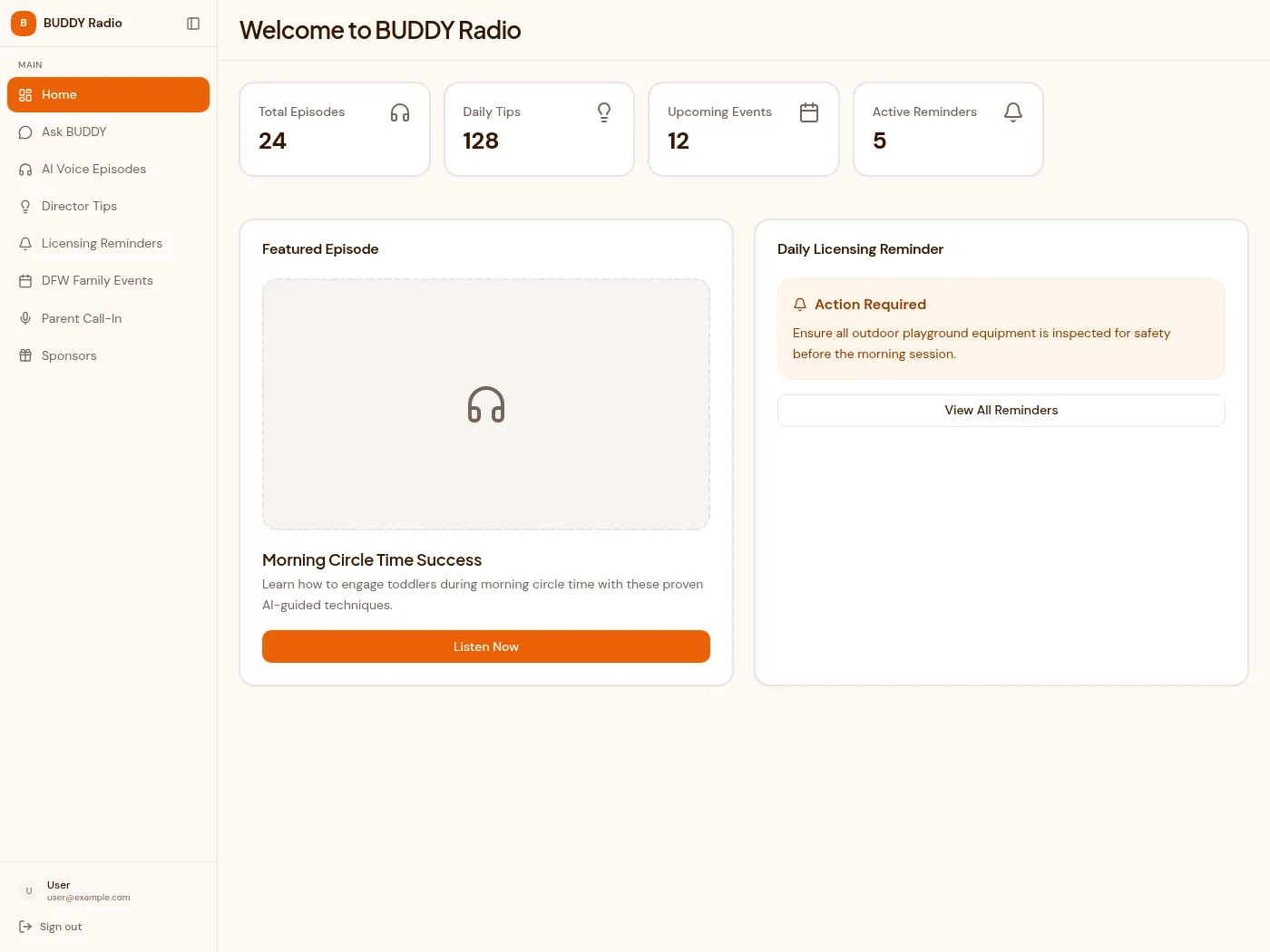 BUDDY Radio for Childcare