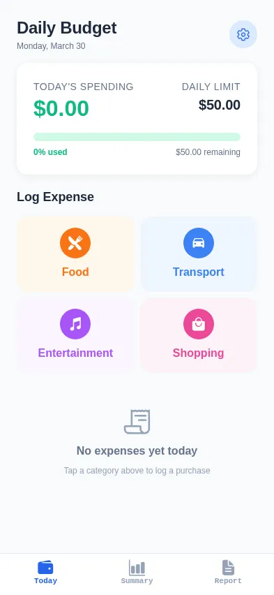 Daily Budget Buddy